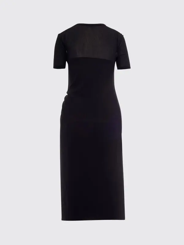 Patrizia Pepe Stretch Jersey Midi Dress - Black