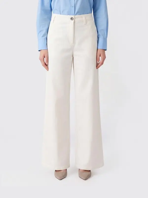 Brunello Cucinelli Wide Leg Pants - Natural