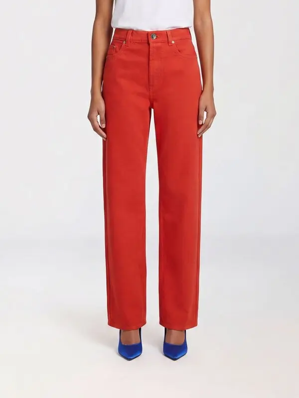 Versace Straight Leg Jeans - Red