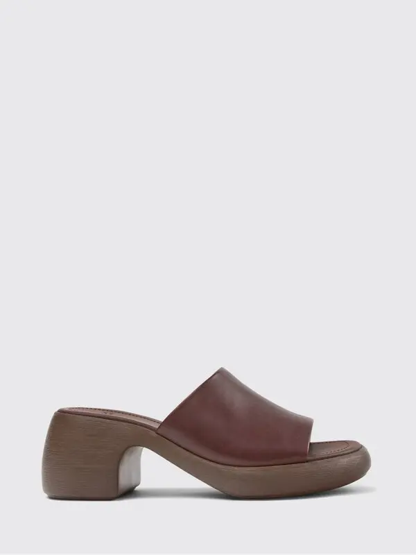 Camper Heeled Sandal - Brown