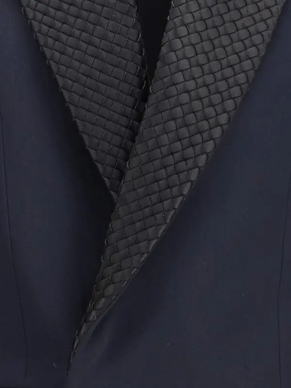 Bottega Veneta Double-breasted Merino Wool Blazer - Blue