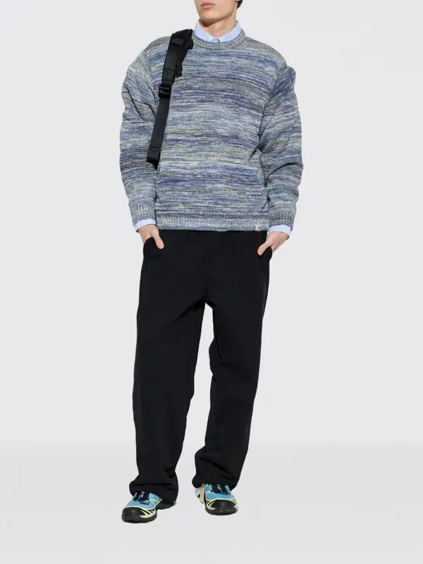 Carhartt Work In Progress Cotton Pullover With Abstract Pattern - Grey