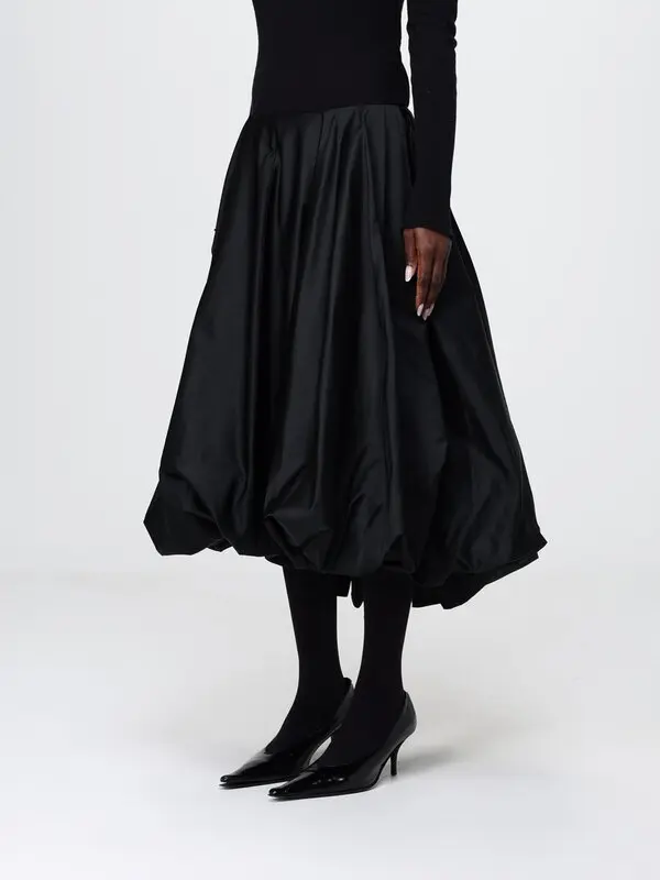 Balenciaga Silk Blend Balloon Skirt - Black