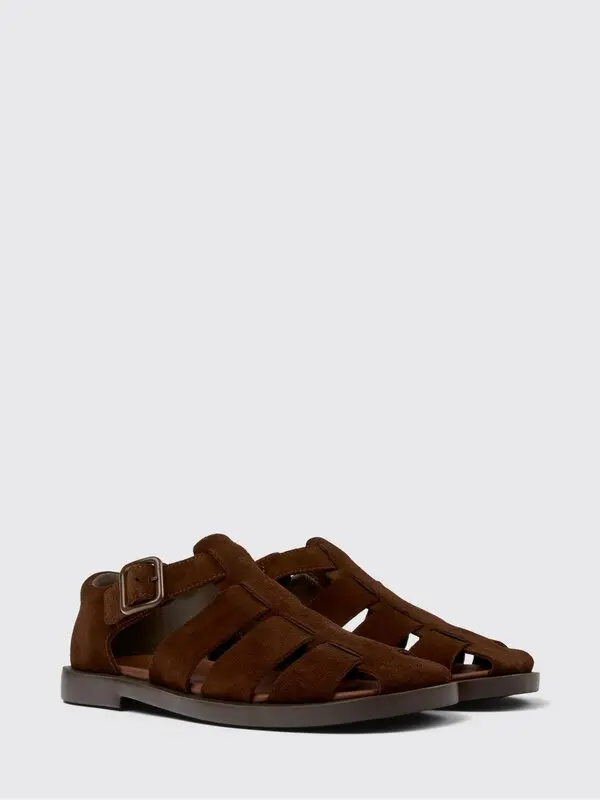 Camper Don Suede Sandals - Brown