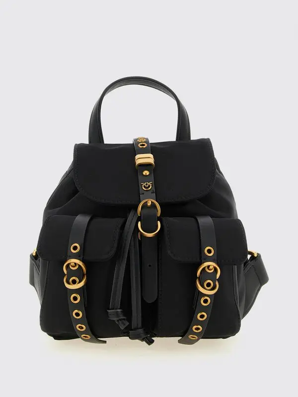 Pinko Nylon Backpack - Black