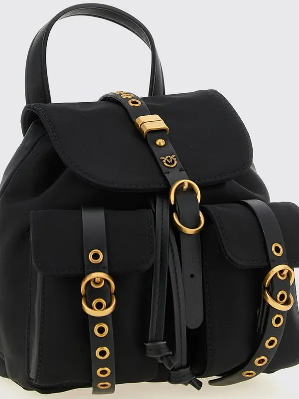 Pinko Nylon Backpack - Black