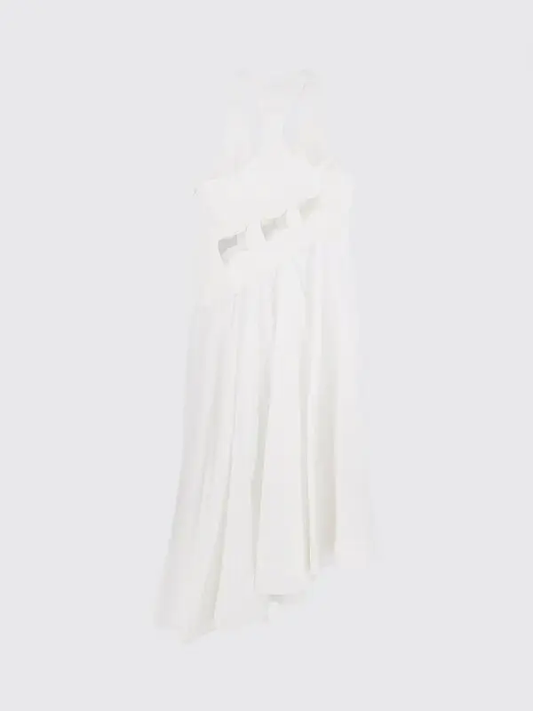 Zimmermann Asymmetrical Cotton Midi Dress - Ivory