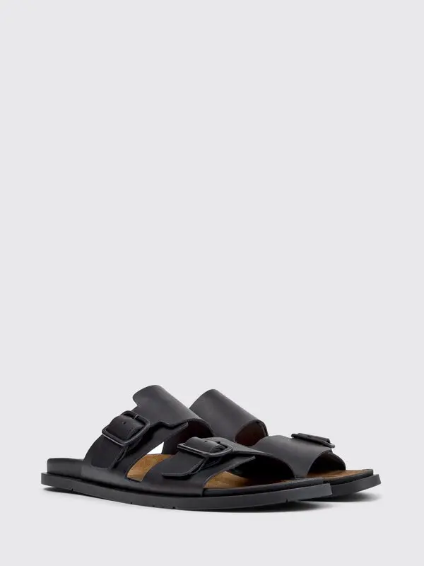 Camper Lluc Leather Sandals - Black