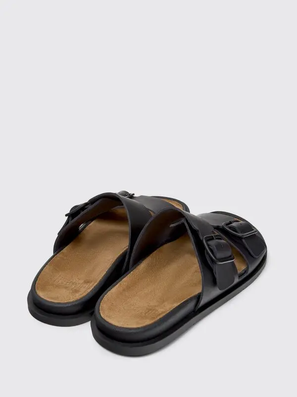 Camper Lluc Leather Sandals - Black