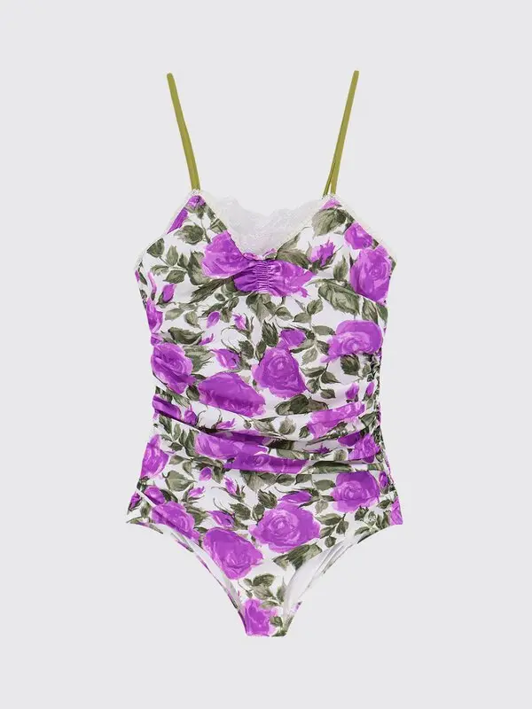 Chloé Floral Print Jersey Bodysuit - White