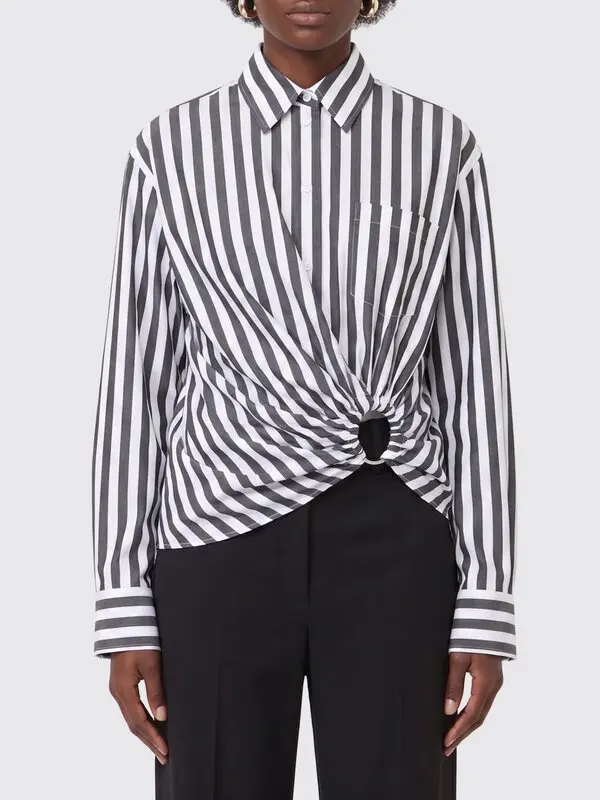 Sportmax Striped Shirt - Black