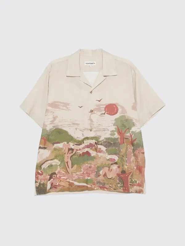 CARNE BOLLENTE Cotton And Linen Casual Shirt