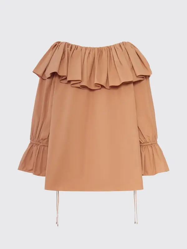 Chloé Ruffled Off-the-shoulder Top