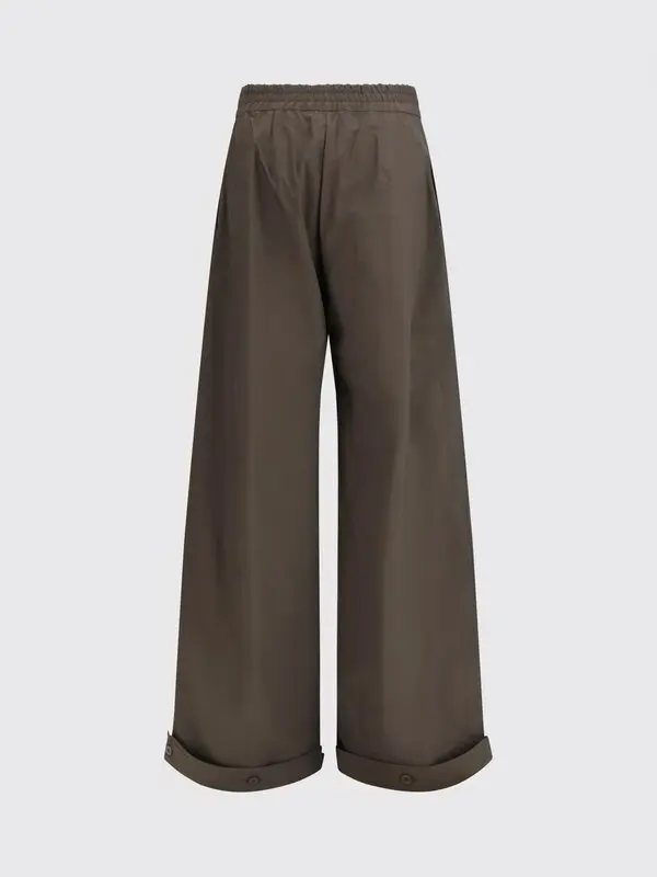 SA SU PHI Animal Print Cotton Blend Palazzo Trousers