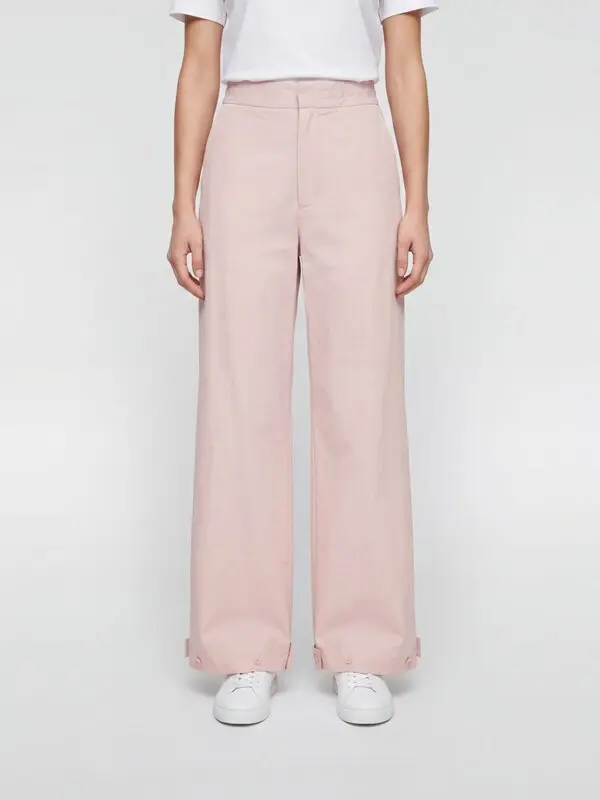 SA SU PHI Animal Print Cotton Blend Palazzo Trousers - Pink