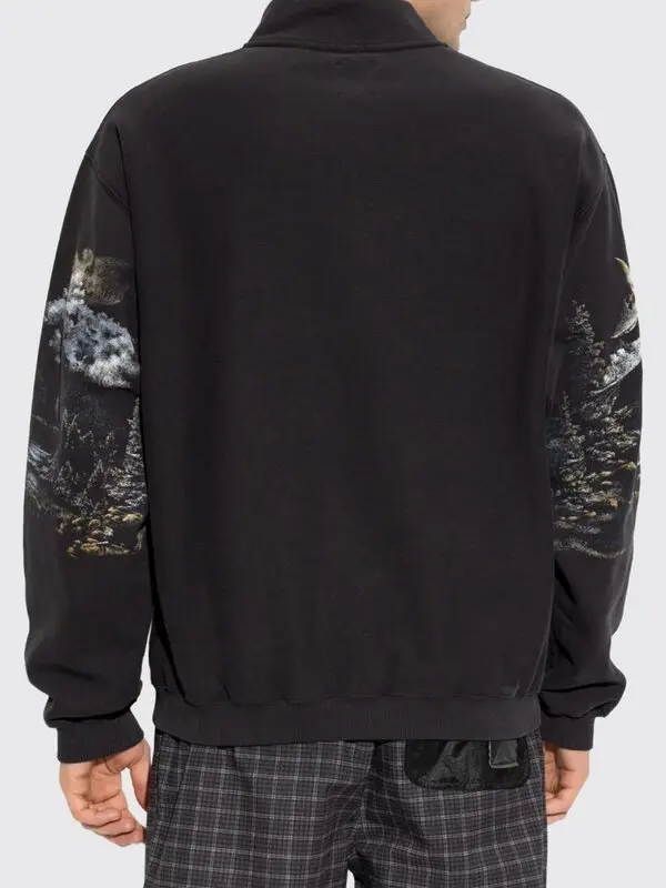 ROA Quarter Zip Sweatshirt With Graphic Print