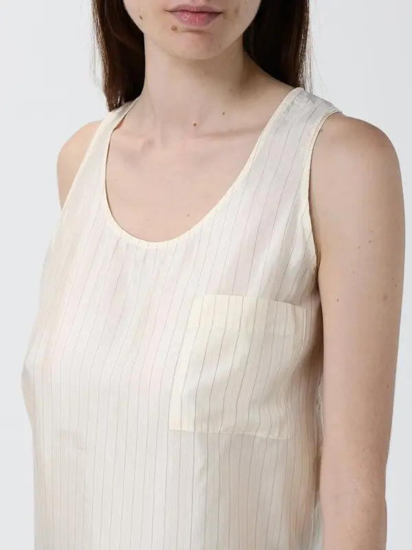 Barena Venezia Sleeveless Top With Pocket - Camel