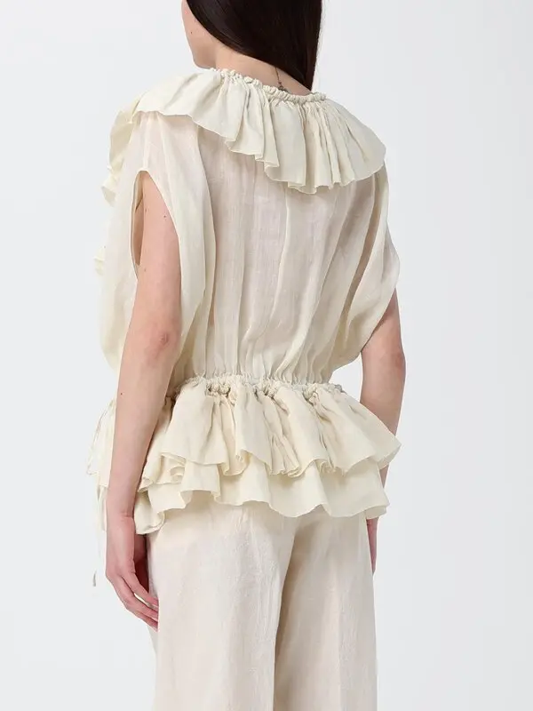 Dries Van Noten Ruffled Top - Ivory