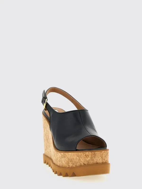 Stella McCartney Wedge Sandals - Black