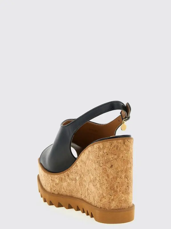 Stella McCartney Wedge Sandals - Black