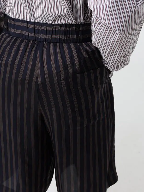 Dries Van Noten Striped Cupro Shorts