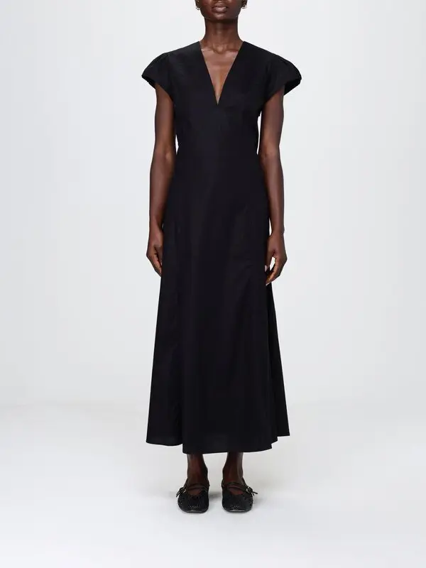 TWINSET V-neck Dress With Open Back - Black