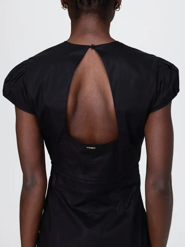 TWINSET V-neck Dress With Open Back - Black