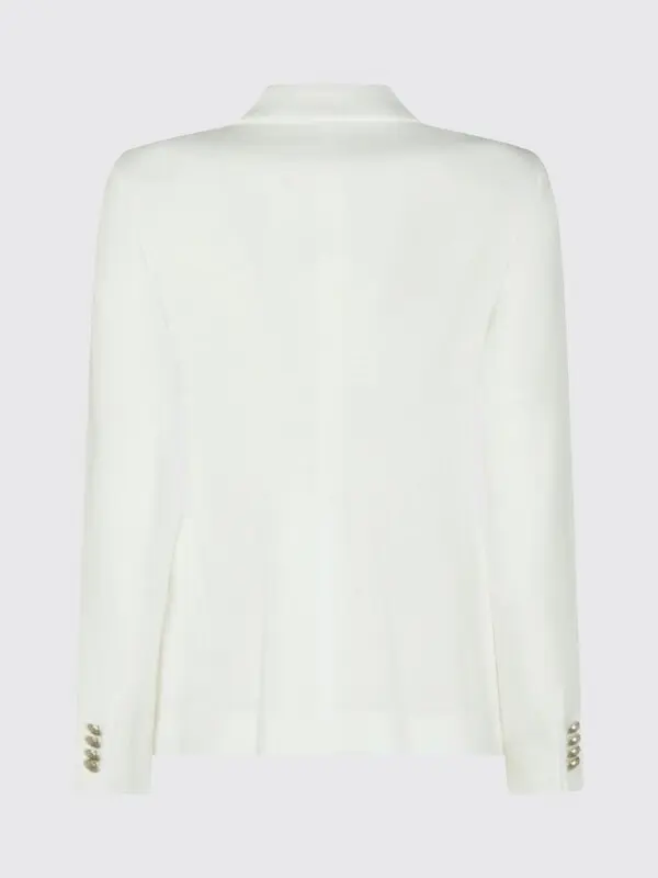 Tagliatore Double-breasted Viscose Blend Blazer - White