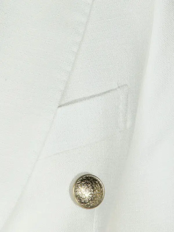 Tagliatore Double-breasted Viscose Blend Blazer - White
