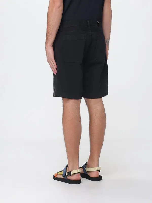 PT TORINO Khaki Cotton Twill Shorts - Black