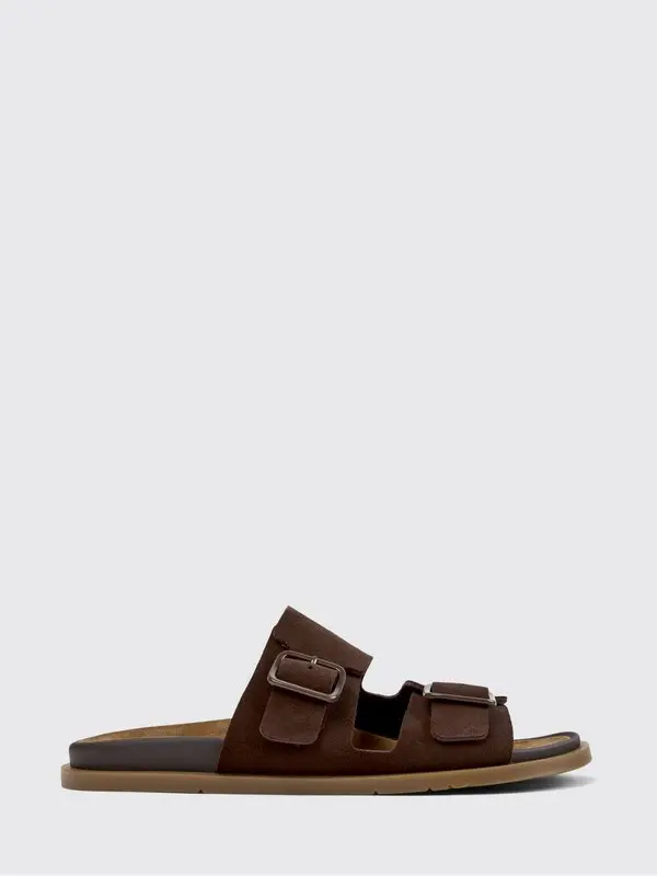 Camper Lluc Suede Sandals With Double Strap Closure