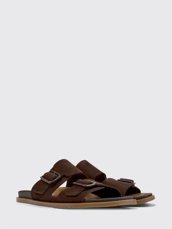 Camper Lluc Suede Sandals With Double Strap Closure
