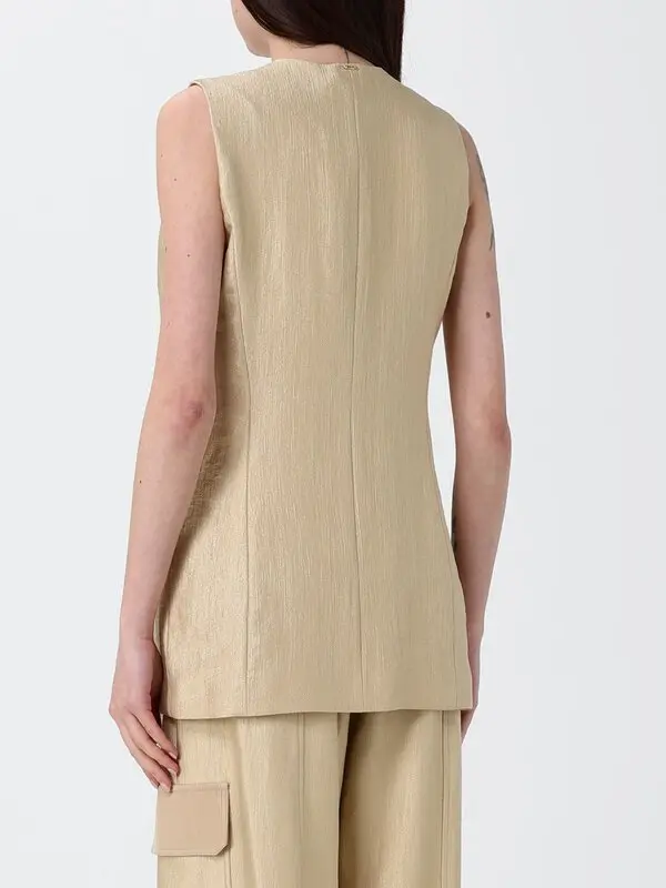 TWINSET V-neck Tailored Waistcoat With Tie Fastening