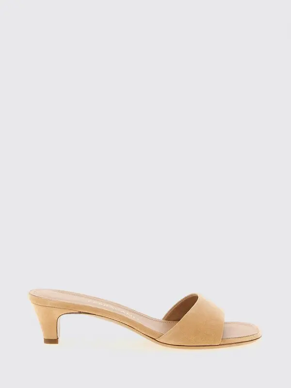 FERRAGAMO Suede Mules - Beige