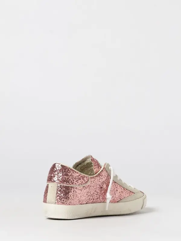 Philippe Model Lace Up Glitter Sneakers - Pink