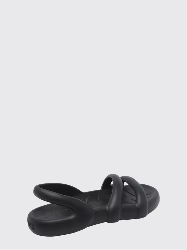 Camper Kobarah Low-heel Slingback Sandals In Recycled Materials - Black