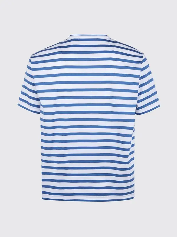 Junya Watanabe Striped Cotton T-shirt With Crew Neck