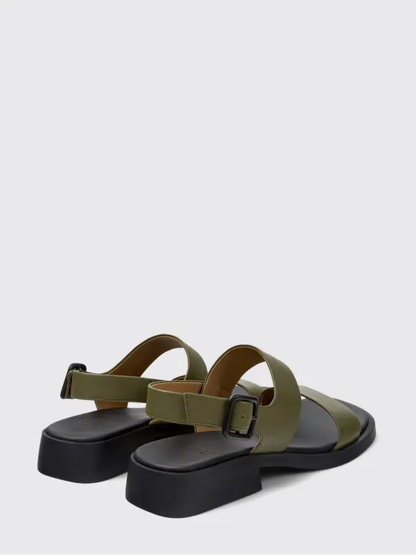 Camper Dana Leather Slingback Sandal - Green