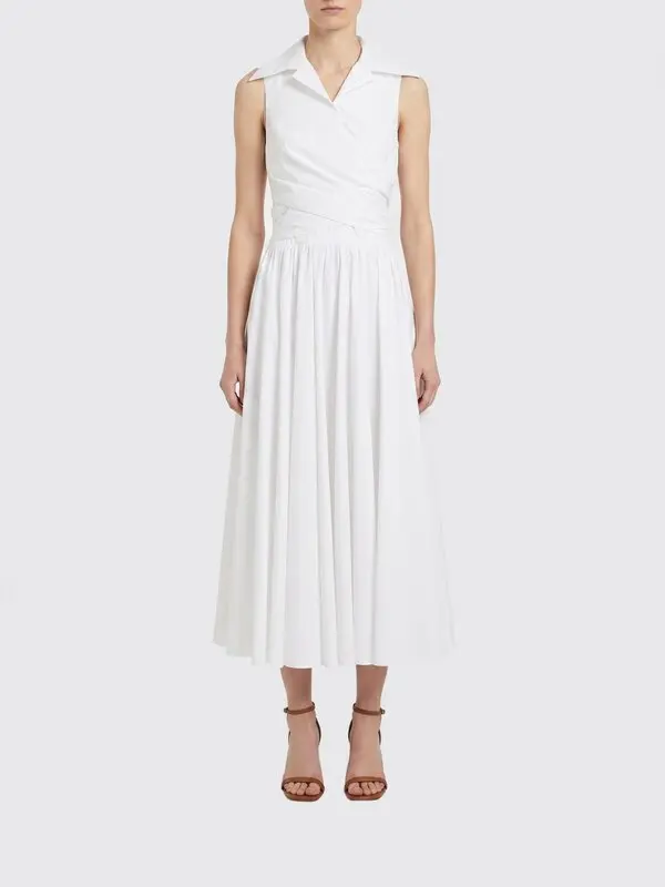 PATOU Wrap Midi Dress - White