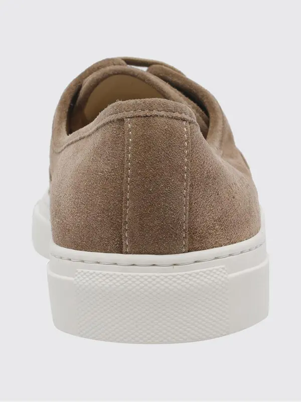 COMMON PROJECTS Low-top Suede Sneakers With Foil-stamped Logo - Beige