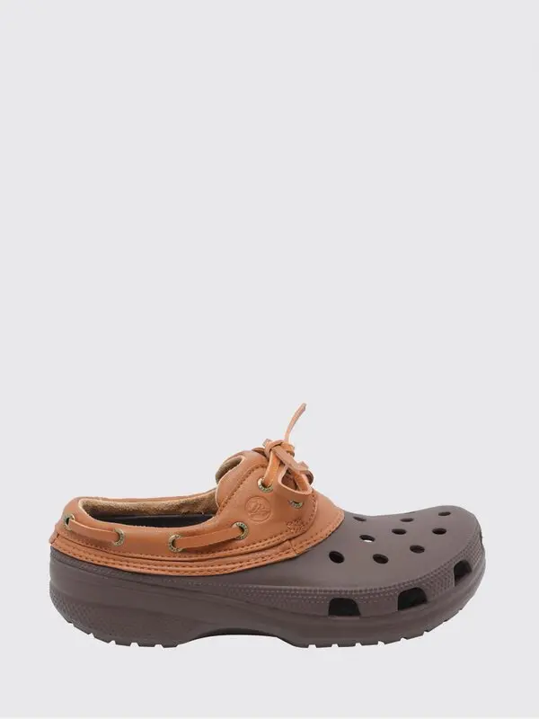 CROCS Classic Boat Mules In Eva And Vegan Leather - Brown