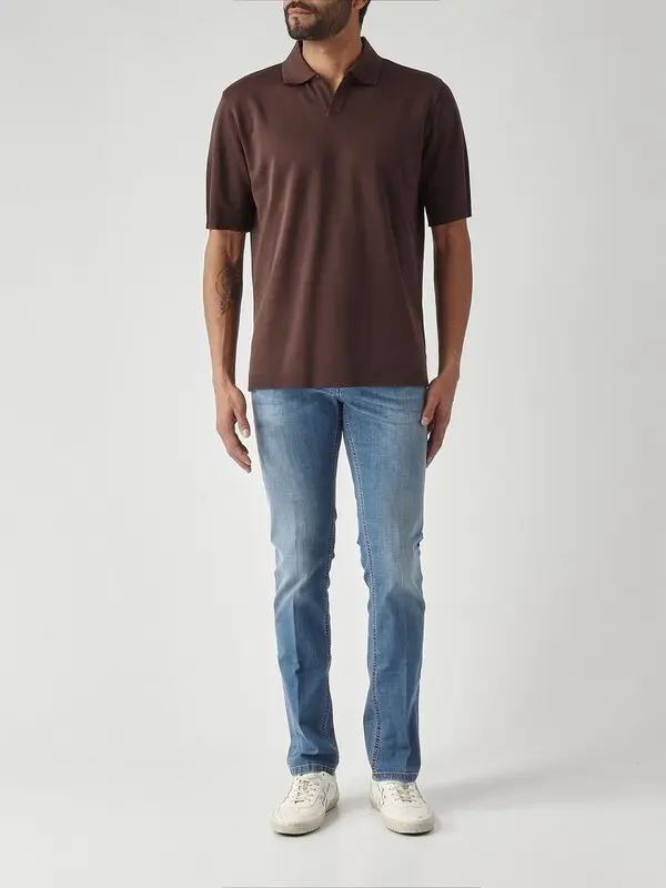 FAY Stretch Slim Fit Jeans - Denim