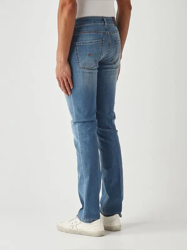 FAY Stretch Slim Fit Jeans - Denim