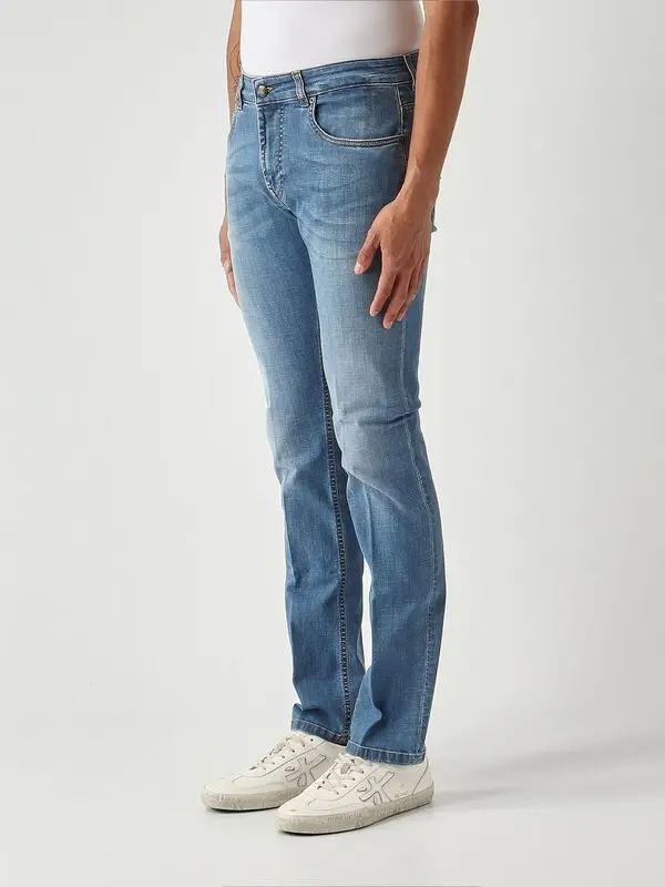 FAY Stretch Slim Fit Jeans - Denim