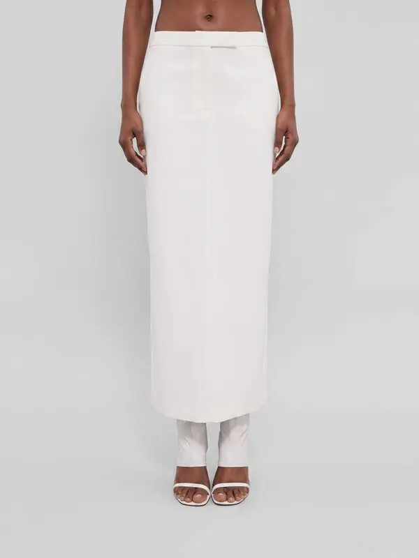 Patrizia Pepe Straight Skirt - White