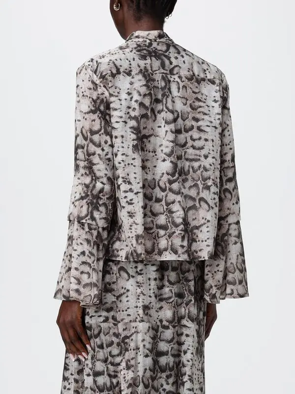 Pinko Crepe Shirt With Snake Print