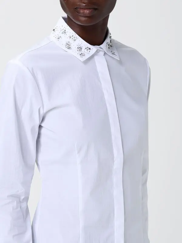 Liu Jo Embellished Cotton Poplin Shirt