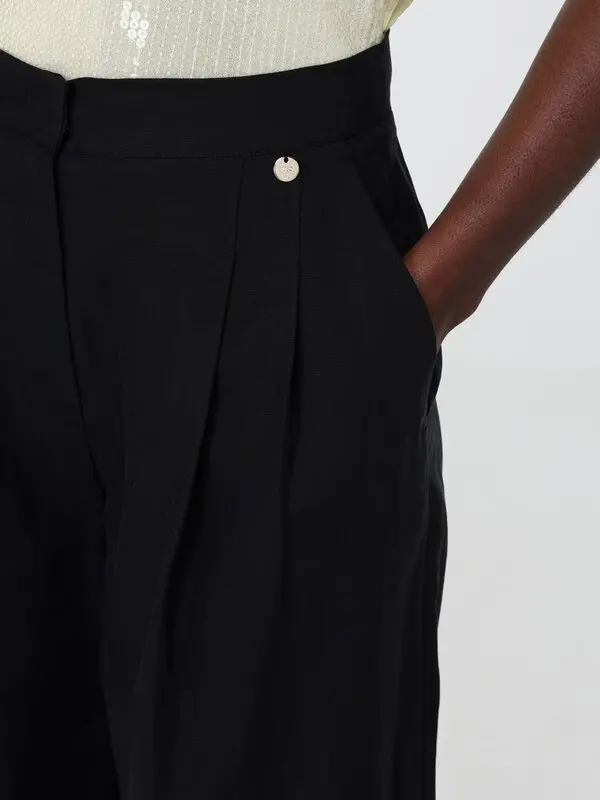 Liu Jo Tailored Cotton Blend Knee-length Pants - Black