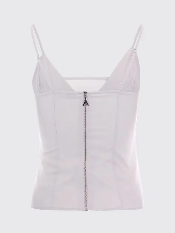 Patrizia Pepe Spaghetti Strap Top With Mesh Detail