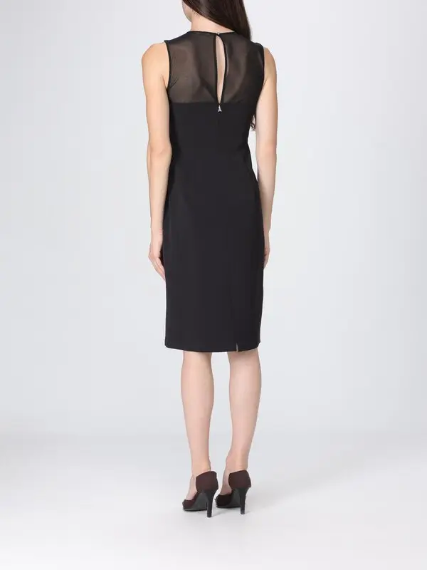 Patrizia Pepe Off-the-shoulder Midi Sheath Dress In Jersey - Black